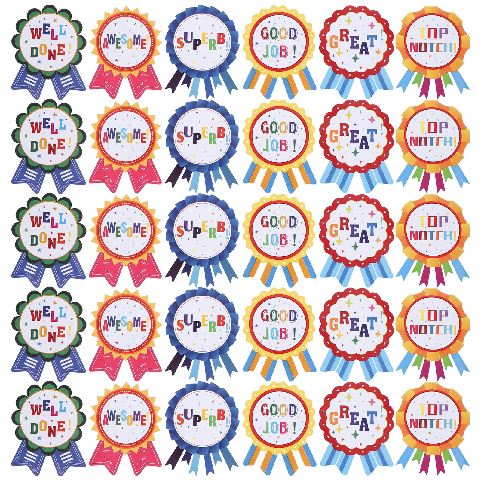 100pcs Reward Stickers Incentive Badges Motivational Tags for Kids ...