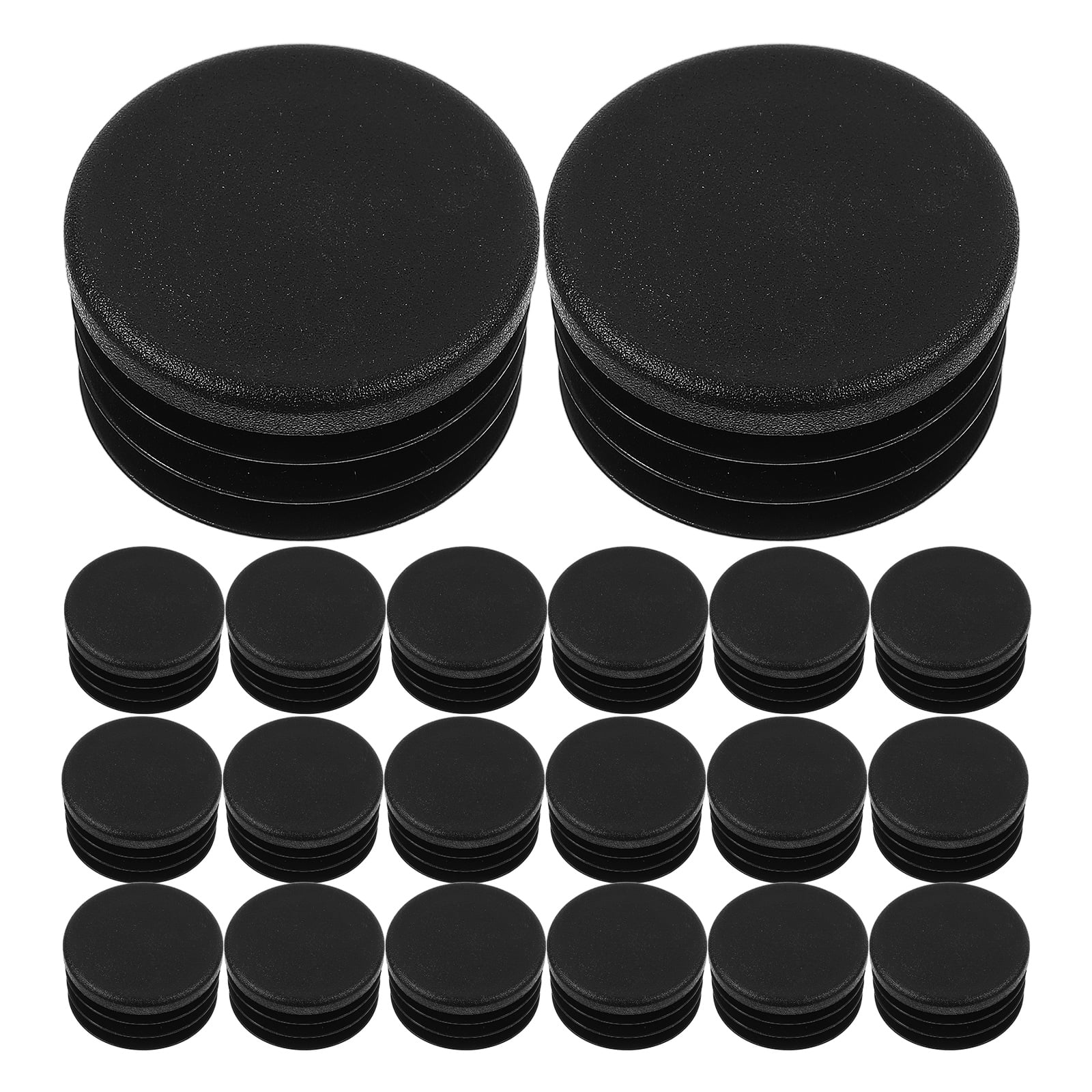 100pcs Round End Caps Tube Plugs for Chair Table Leg Hole Insert ...