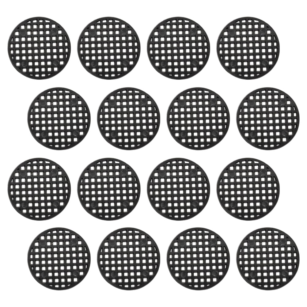 100pcs Round Planter Mesh Pads Plastic Flowerpot Pads Bonsai Drainage ...