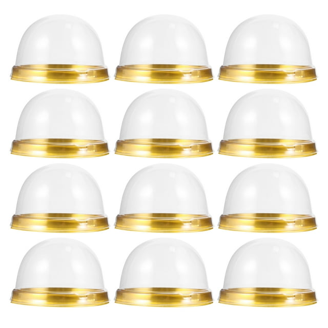 100pcs Round Plastic Egg-Yolk Puff Blister Box Container Mooncake Dome ...