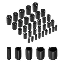 Gear GO Round Protective Rubber Caps, 80 Pieces, Black, Flexible Bolt ...