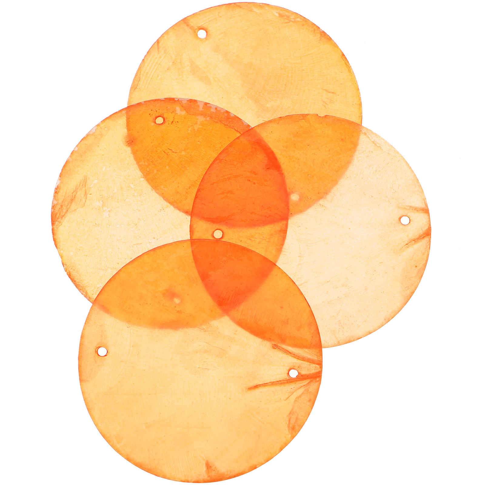 100pcs Round Shells Pieces Dream Catcher Making Pendants Polished Round ...