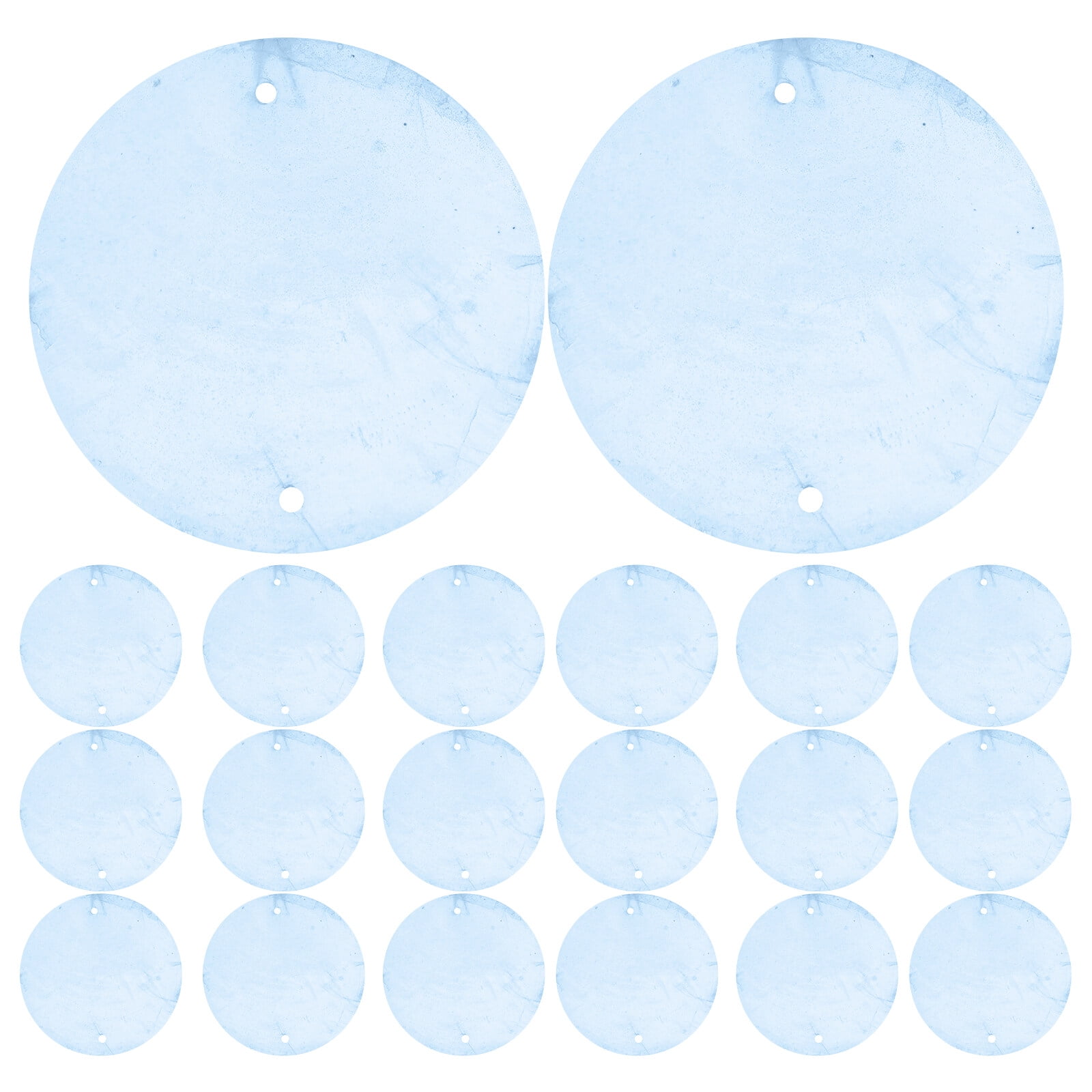 100pcs Round Shells Pieces Dream Catcher Making Pendants Polished Round ...