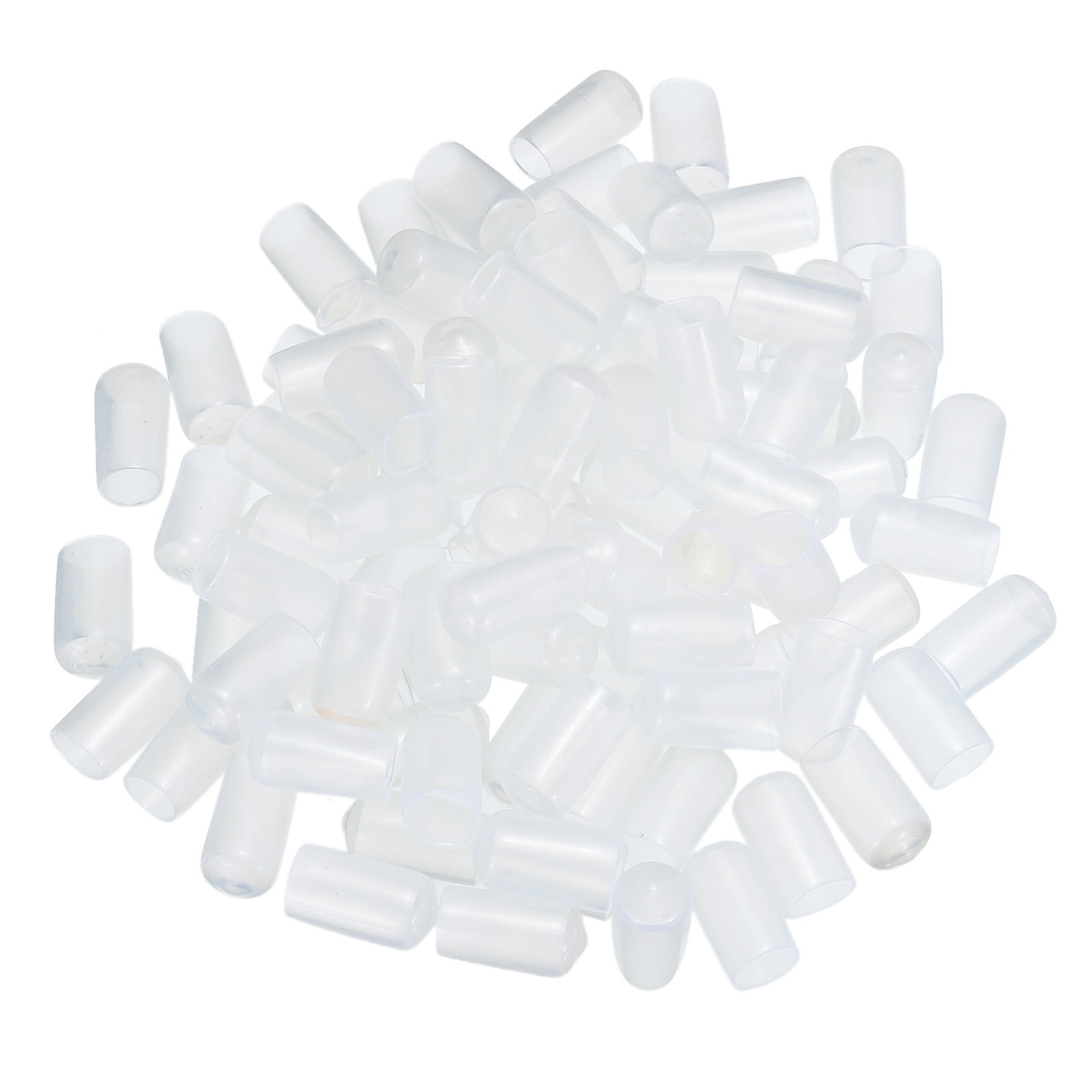 Uxcell Screw Thread Protectors Rubber End Cap Cover 10mm Clear ...