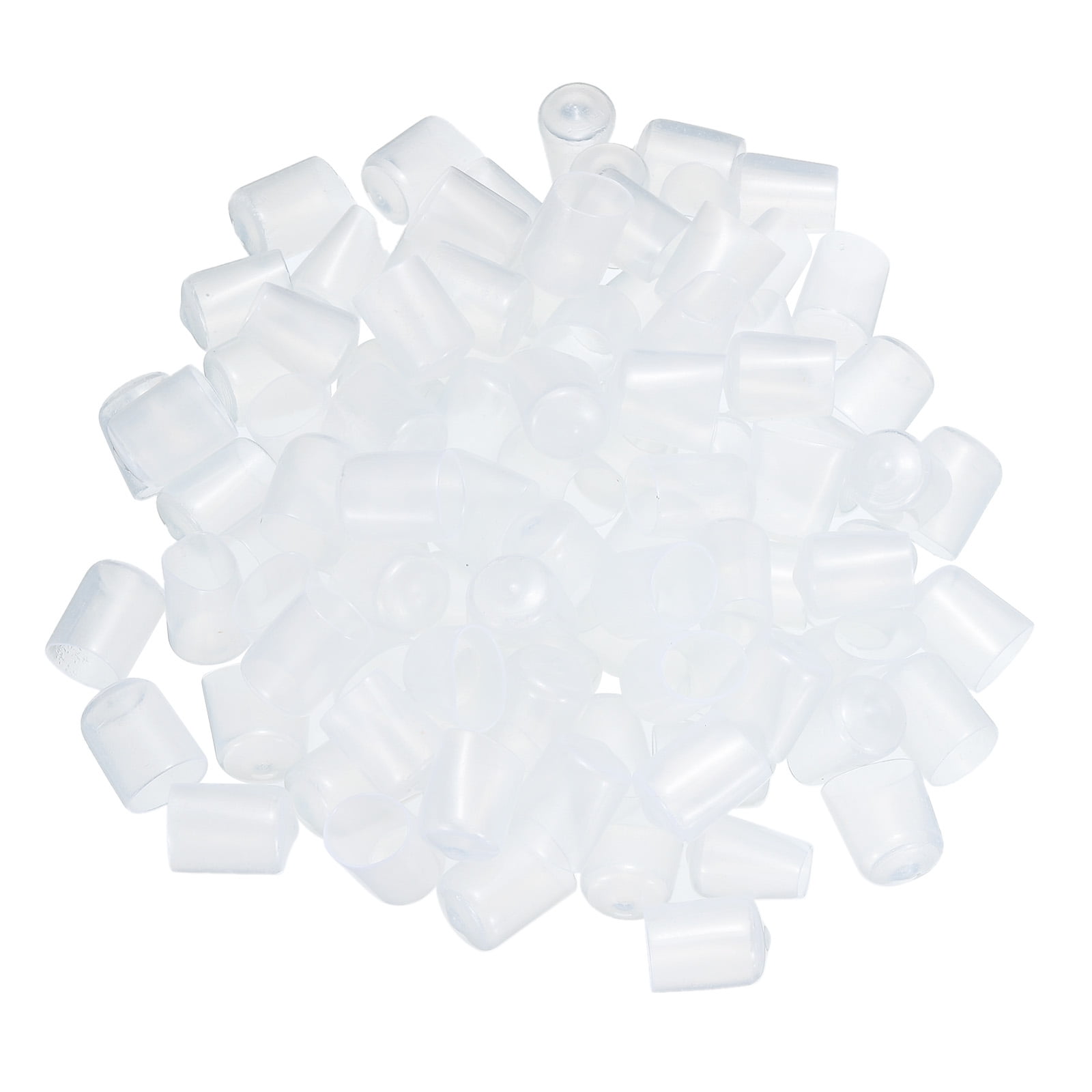 Uxcell Screw Thread Protectors Rubber End Cap Cover 15mm Clear ...