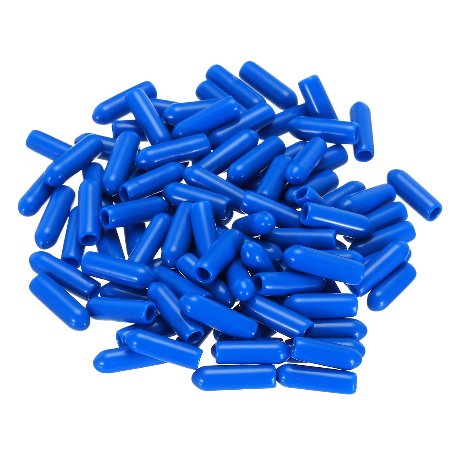 Uxcell Screw Thread Protectors Rubber End Cap Cover 3.5mm Blue ...