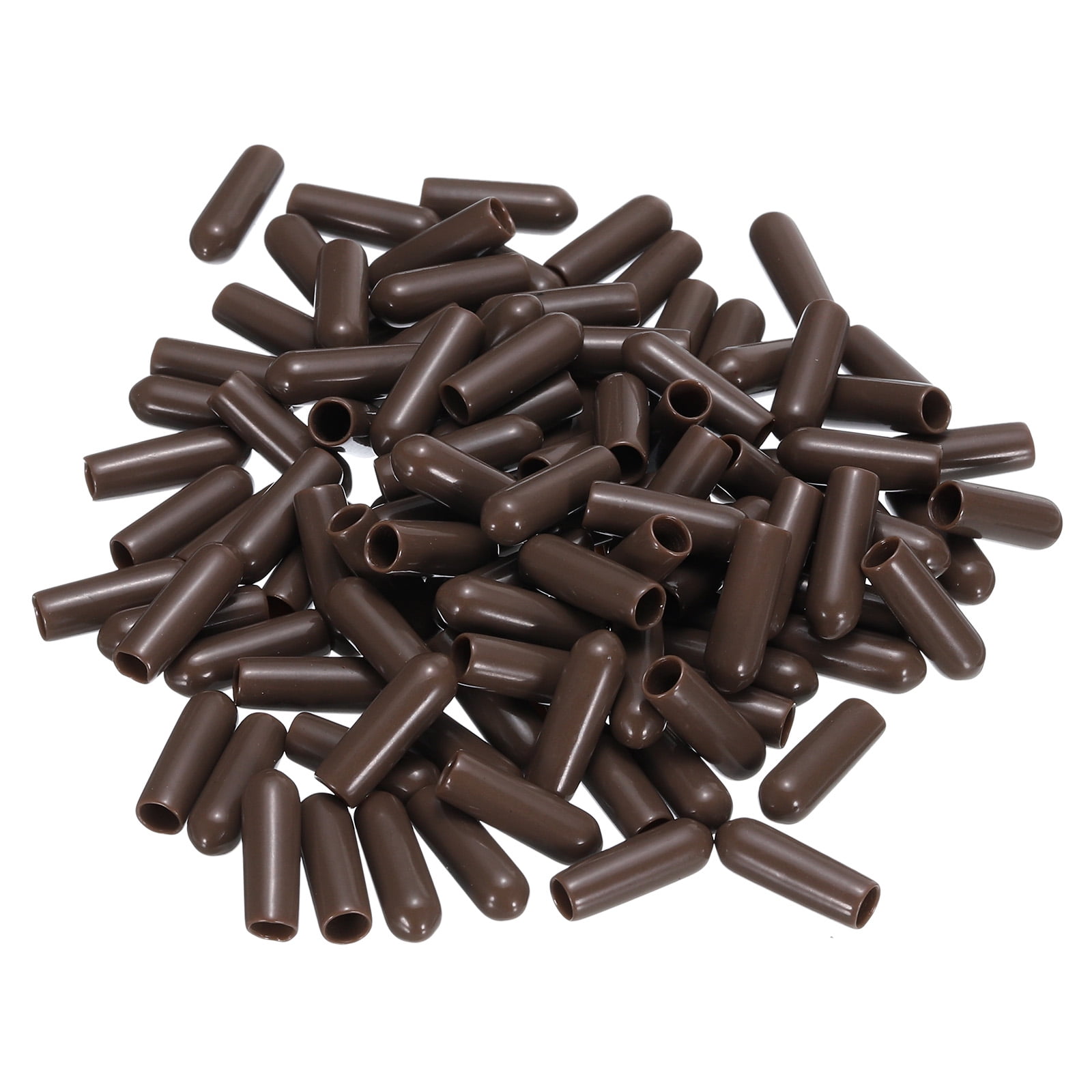 Uxcell Screw Thread Protectors Rubber End Cap Cover 4mm Brown - Walmart.com