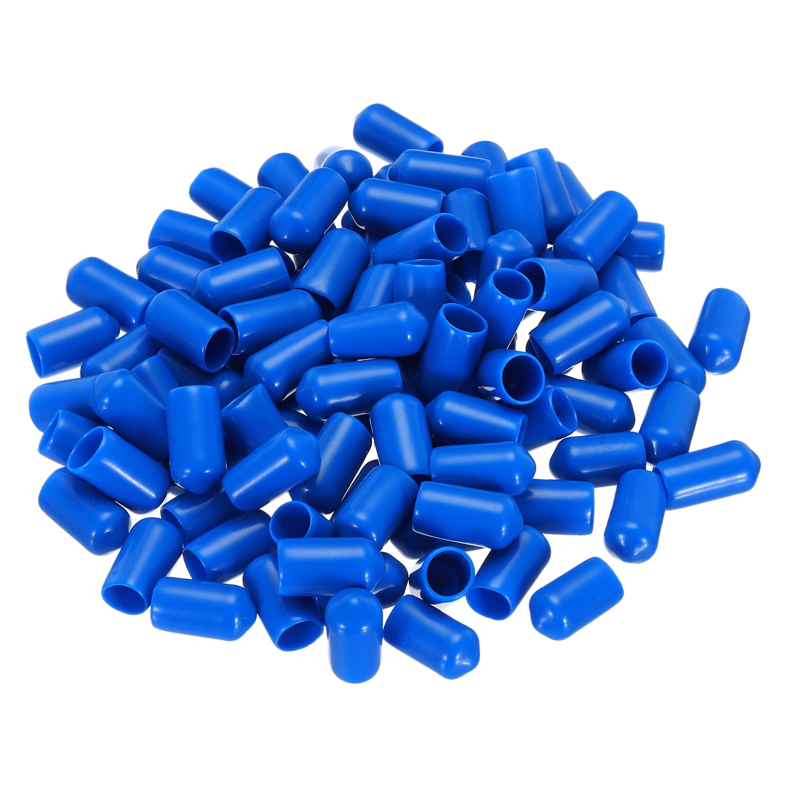 Uxcell Screw Thread Protectors Rubber End Cap Cover 7.5mm Blue ...