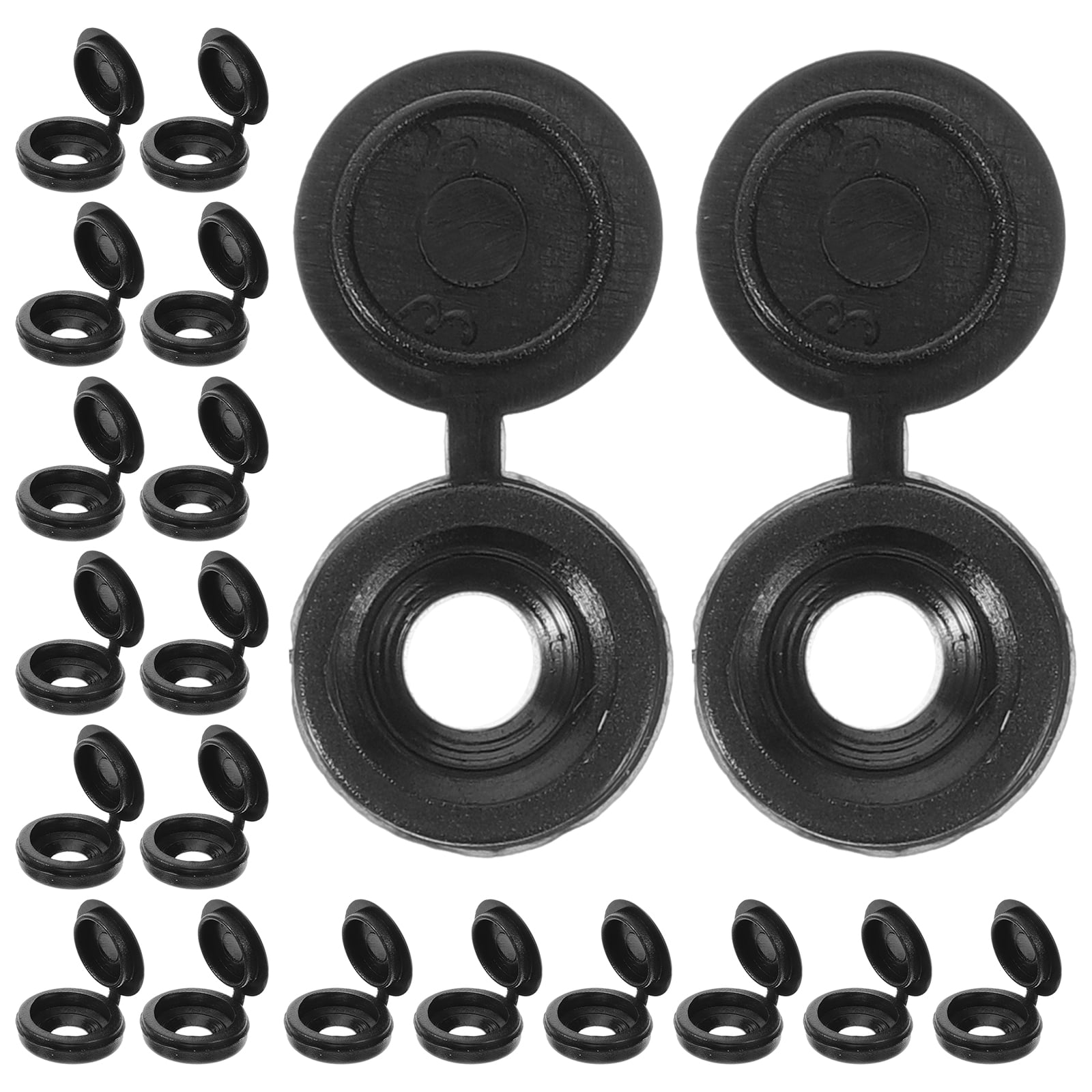 100pcs Screw Cap Hinged Screw Cover Cap Screw Flipping Top Furniture ...