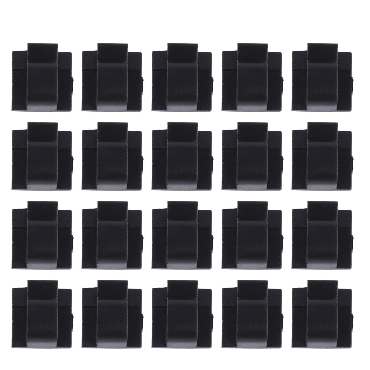 100pcs Self Adhesive Cable Clamp Plastic Rectangular Cable Clips Cable ...