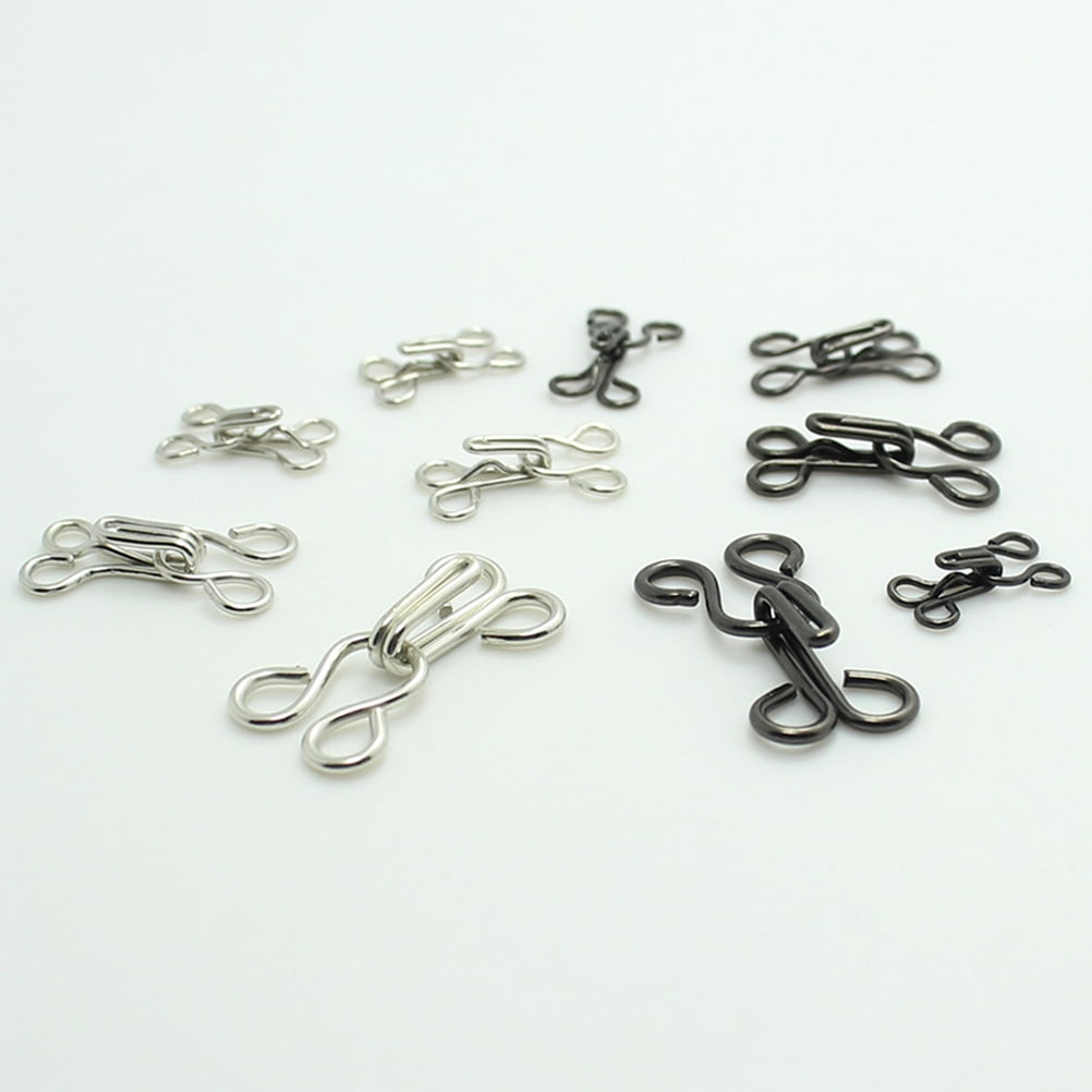 100pcs Sewing Hooks and Eyes Closure Eye Sewing Closure for Bra Fur ...