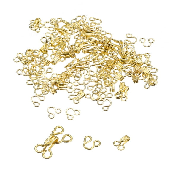 100pcs Metal Sewing Hooks and Eyes Closures Suitable for Bra Clothing ...