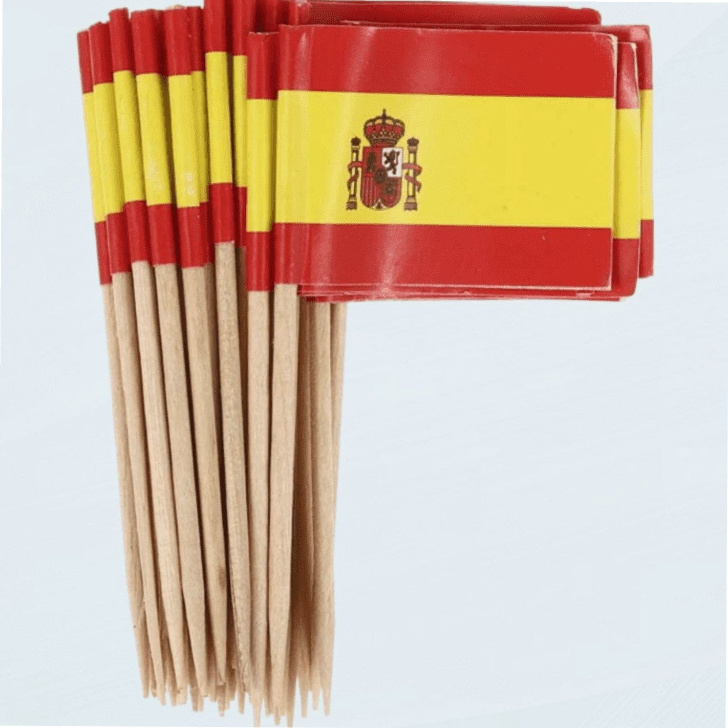 100pcs Small Spain Flags on Stick Small Spanish Toothpick Flags Mini ...
