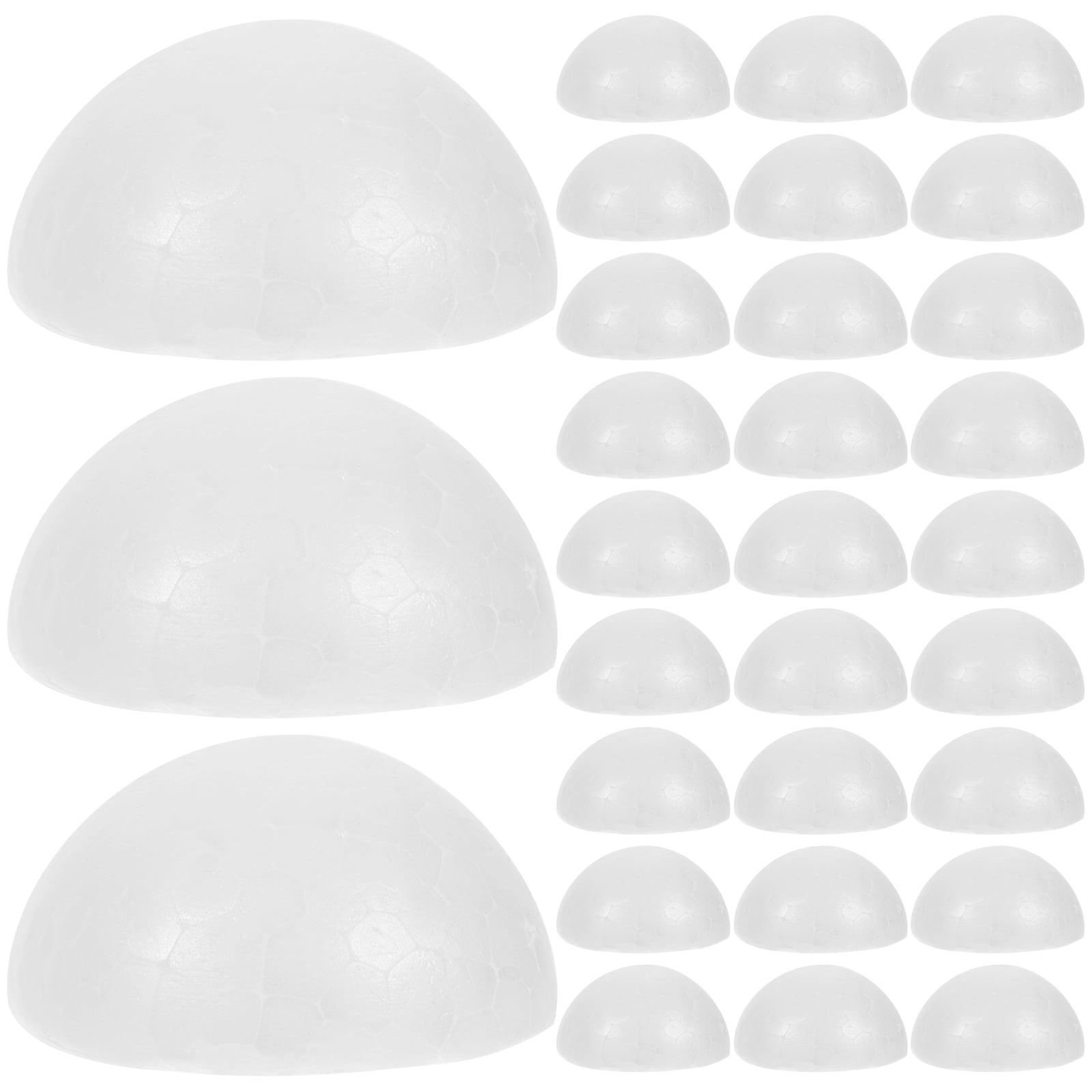 100pcs Smooth Round Polystyrene Hollow Balls for DIY Craft Wedding ...
