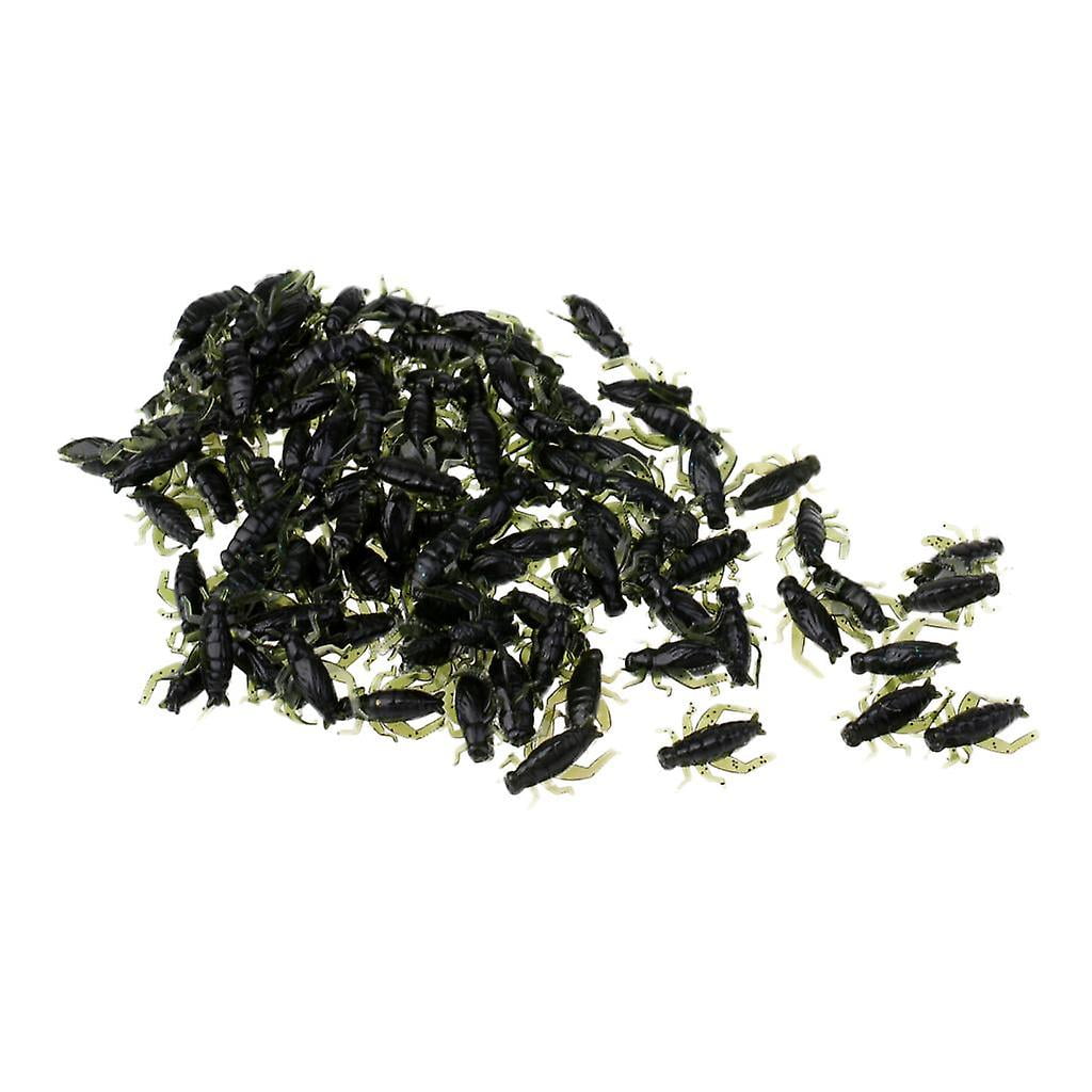 100pcs Soft Fishing Lures Cricket Insect Baits Insect Bait Artificial ...