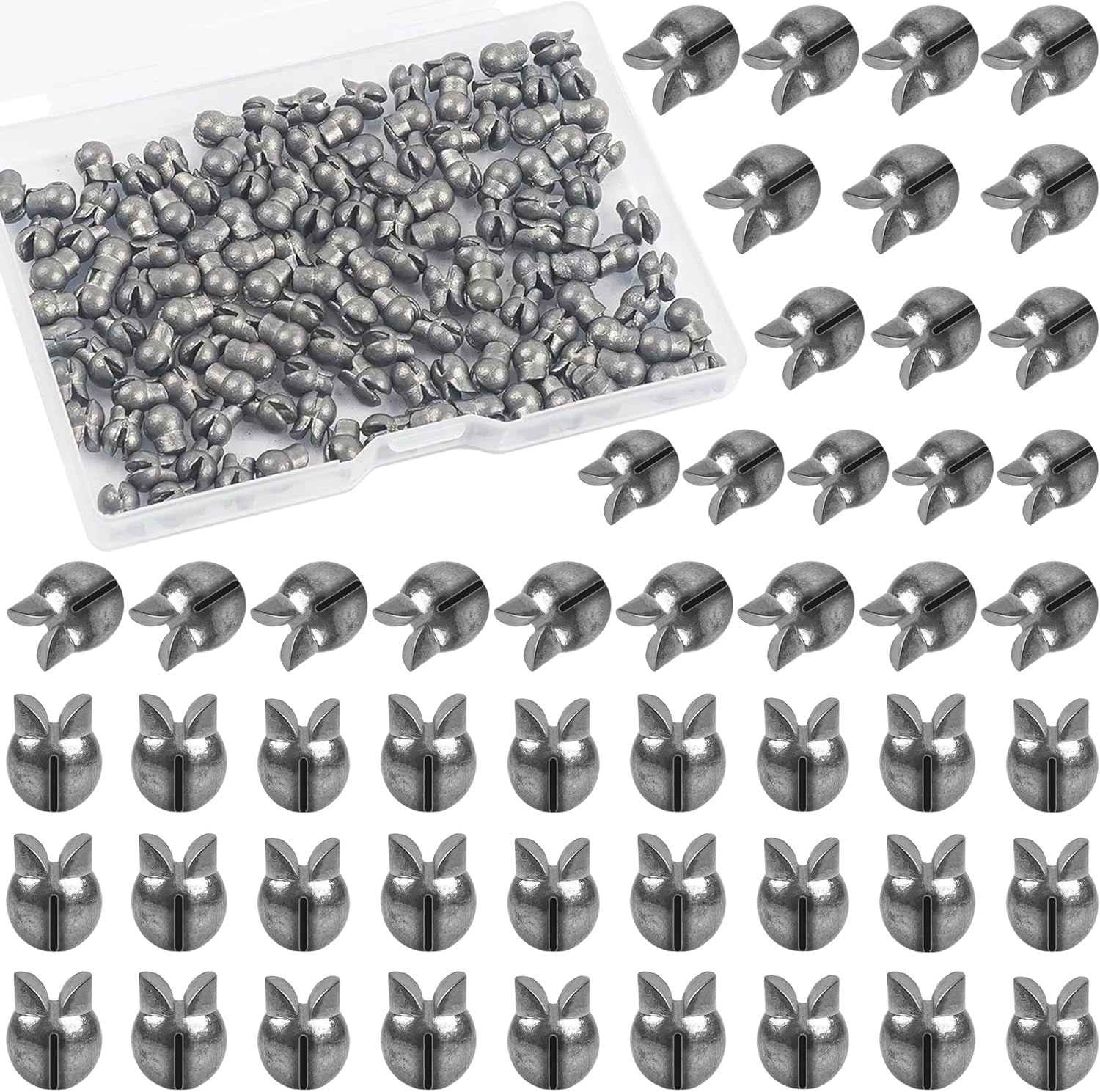100pcs Split Shot Fishing Weights Removable Round Fishing Weights ...