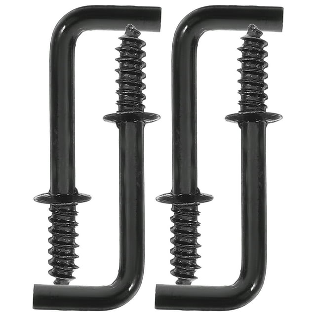 100pcs Square Bend L Shaped Screw Hooks for Wall Hanging Jewelry Self ...