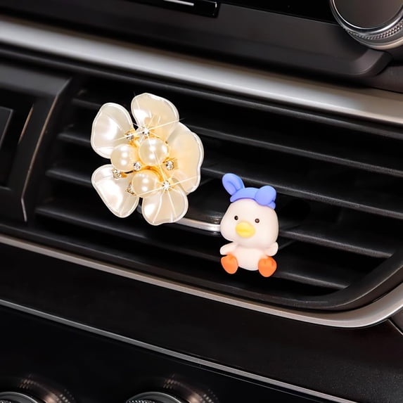 100pcs Square Head Car Vent Clips, Air Freshener Car Vent Clips with ...