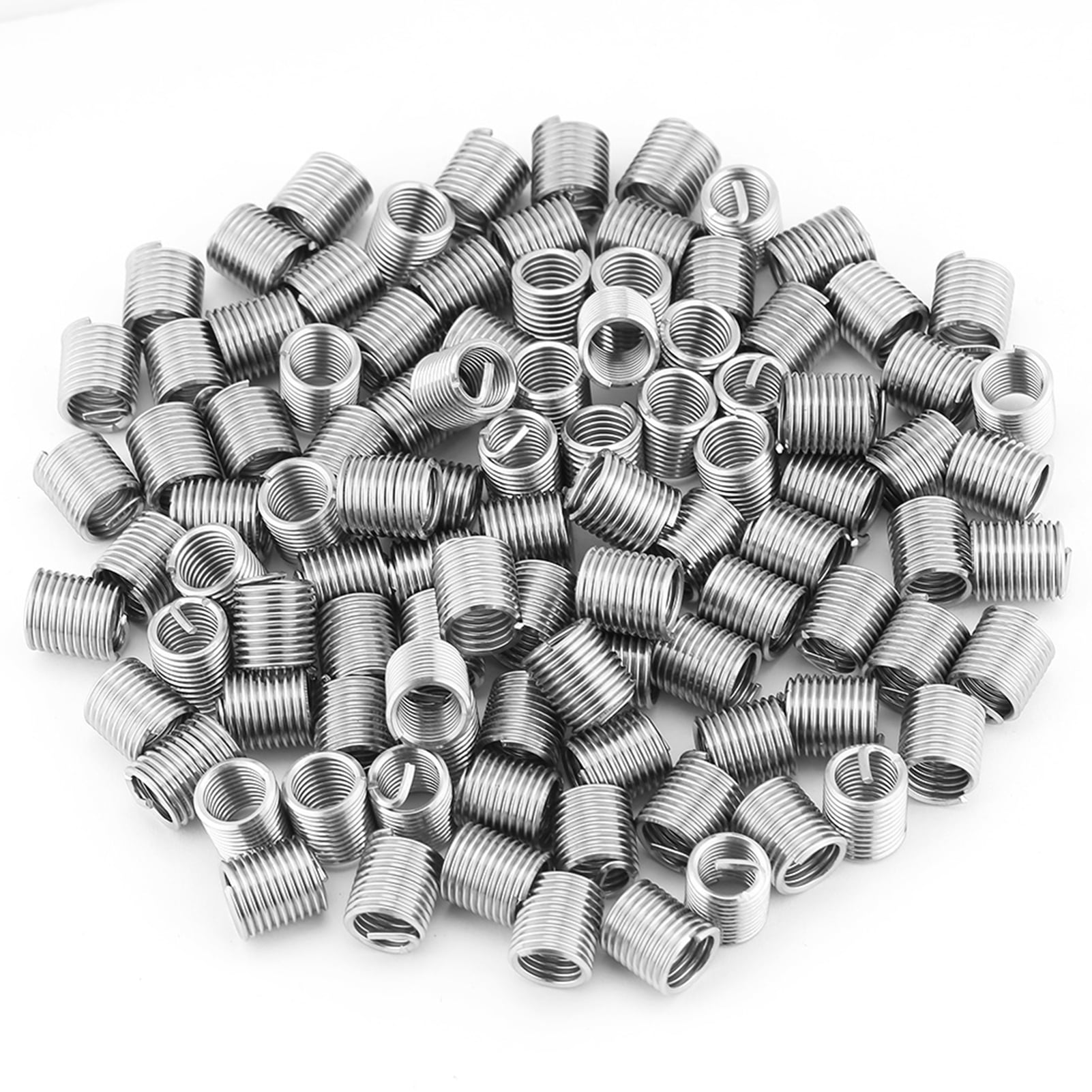 100pcs Stainless Steel SS304 Coiled Wire Helical Screw Thread Inserts ...