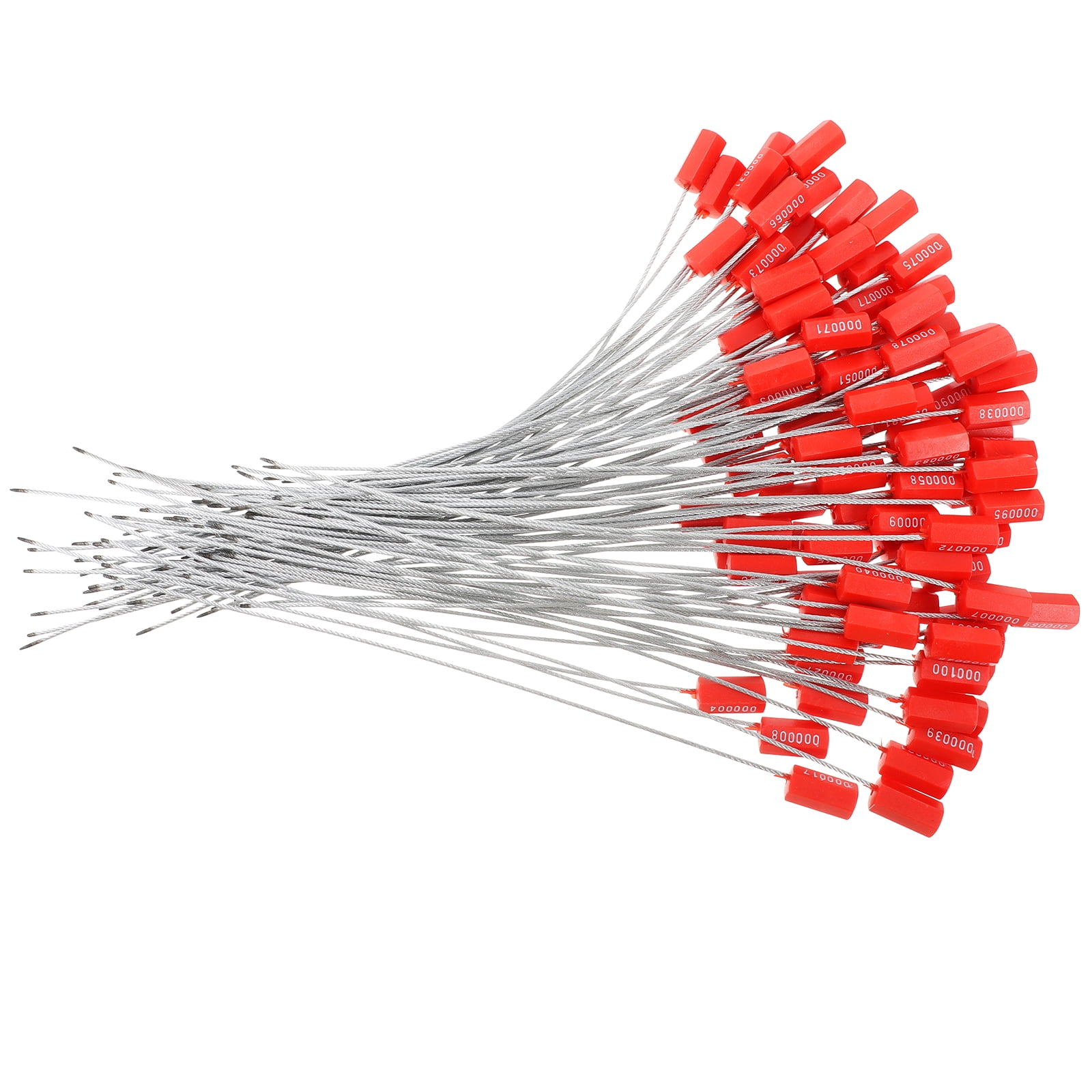 100pcs Steel Cable Seals Numbered Tamper Proof Security Seal For ...