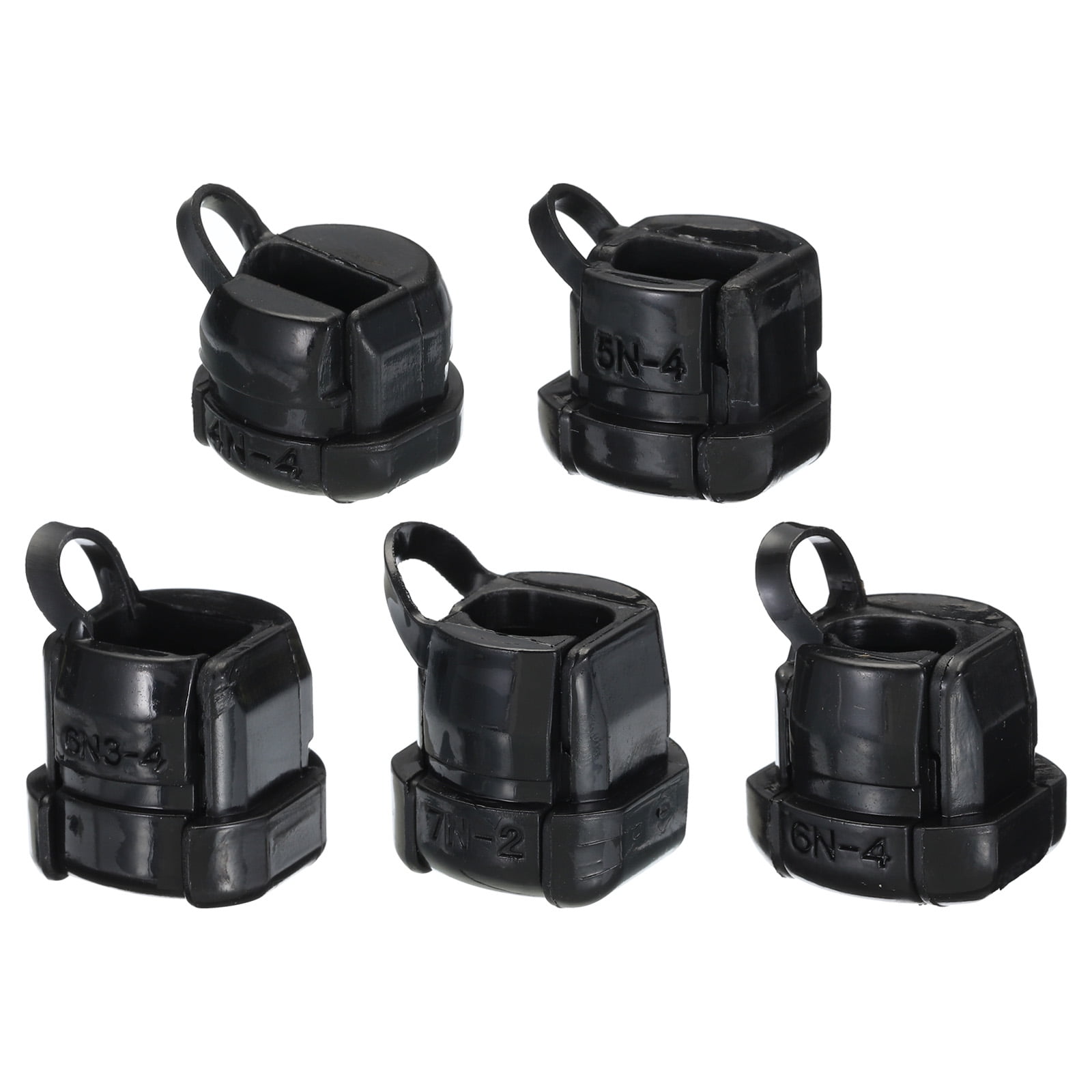 100pcs Strain Relief Cord Connector Cable Bushing Boot Sleeves for ...