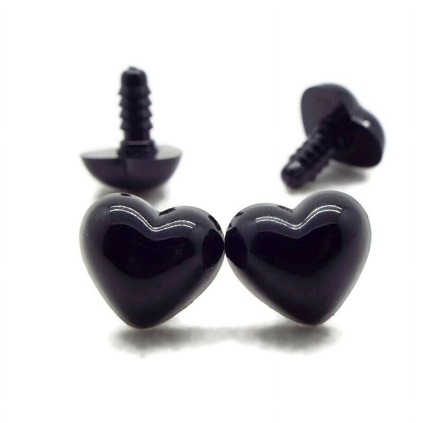 100pcs Stuffed Animal Safety Plastic Doll Nose Bear Nose Heart Shape ...