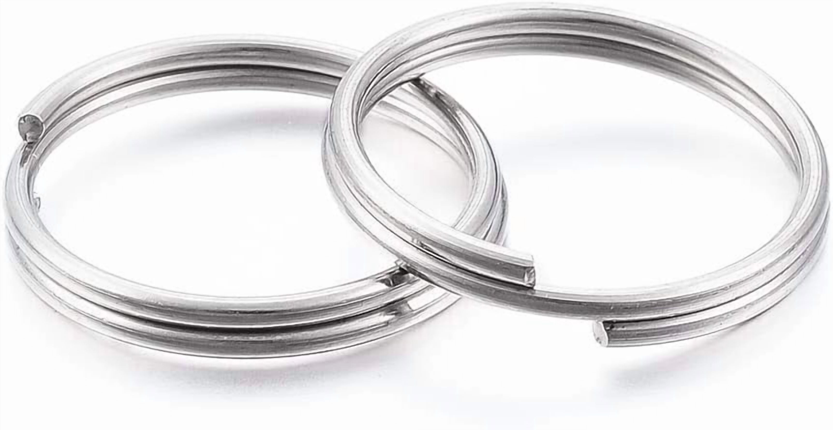 100pcs Tarnish Resistant 304 Stainless Steel Split Rings Double Loops ...