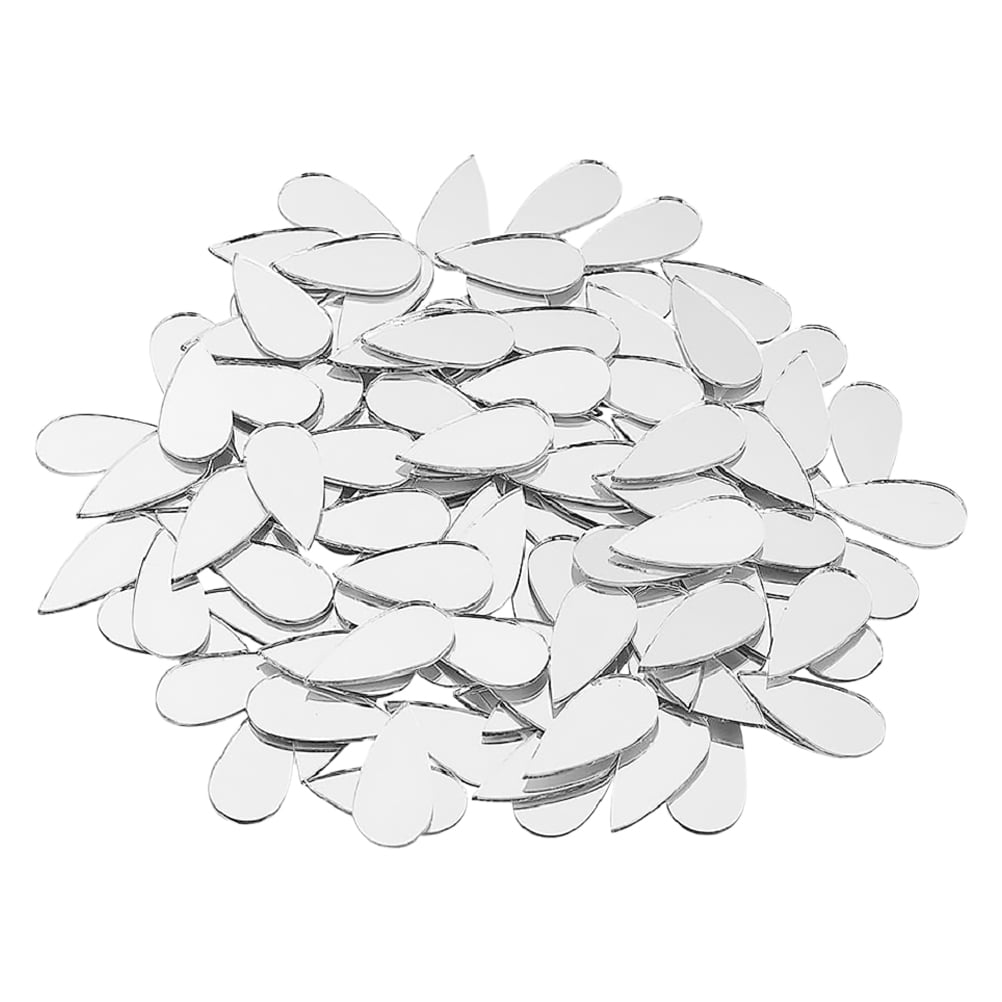 100pcs Teardrop Acrylic For Diy Crafts Self-Adhesive Wall Decors Wall ...