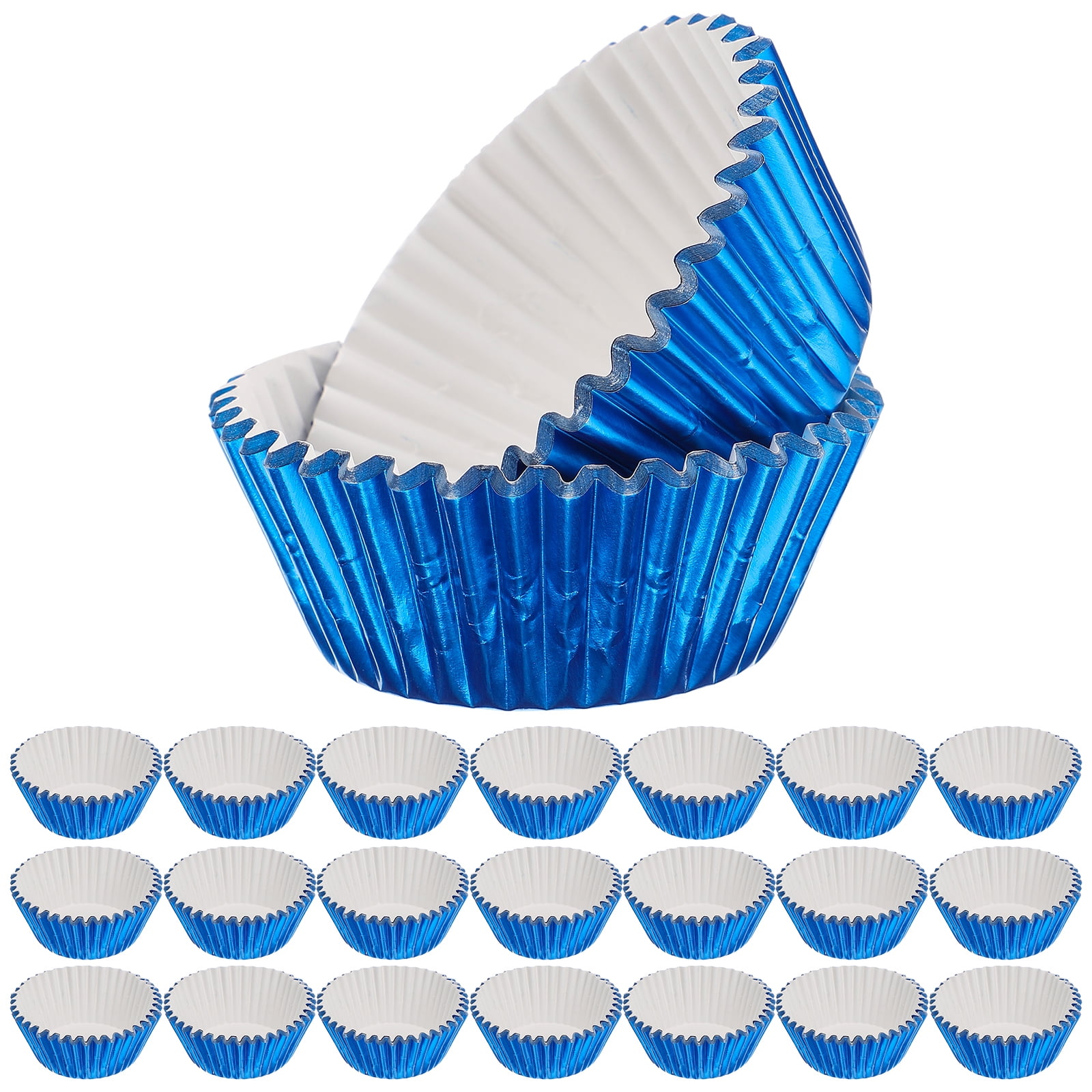 GAXIRE Muffin Baking Cases Blue Paper 100pcs - Walmart.com