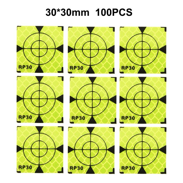 100pcs Total Station Reflector Prisms Sheet Total Station Parts ...