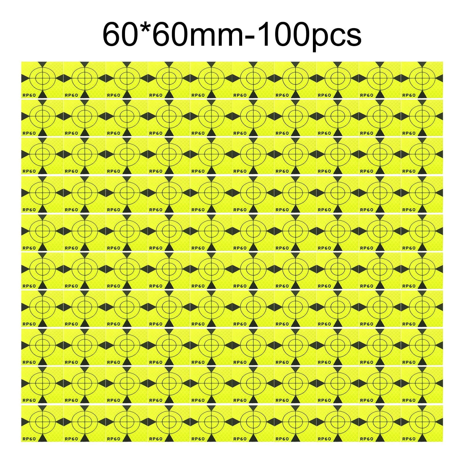 100pcs Total Station Reflector Prisms Sheet Total Station Parts ...