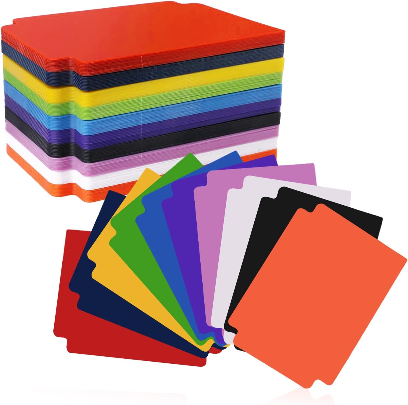 100pcs Trading Card Dividers 3.7x2.7inch Card Sorting Dividers with ...