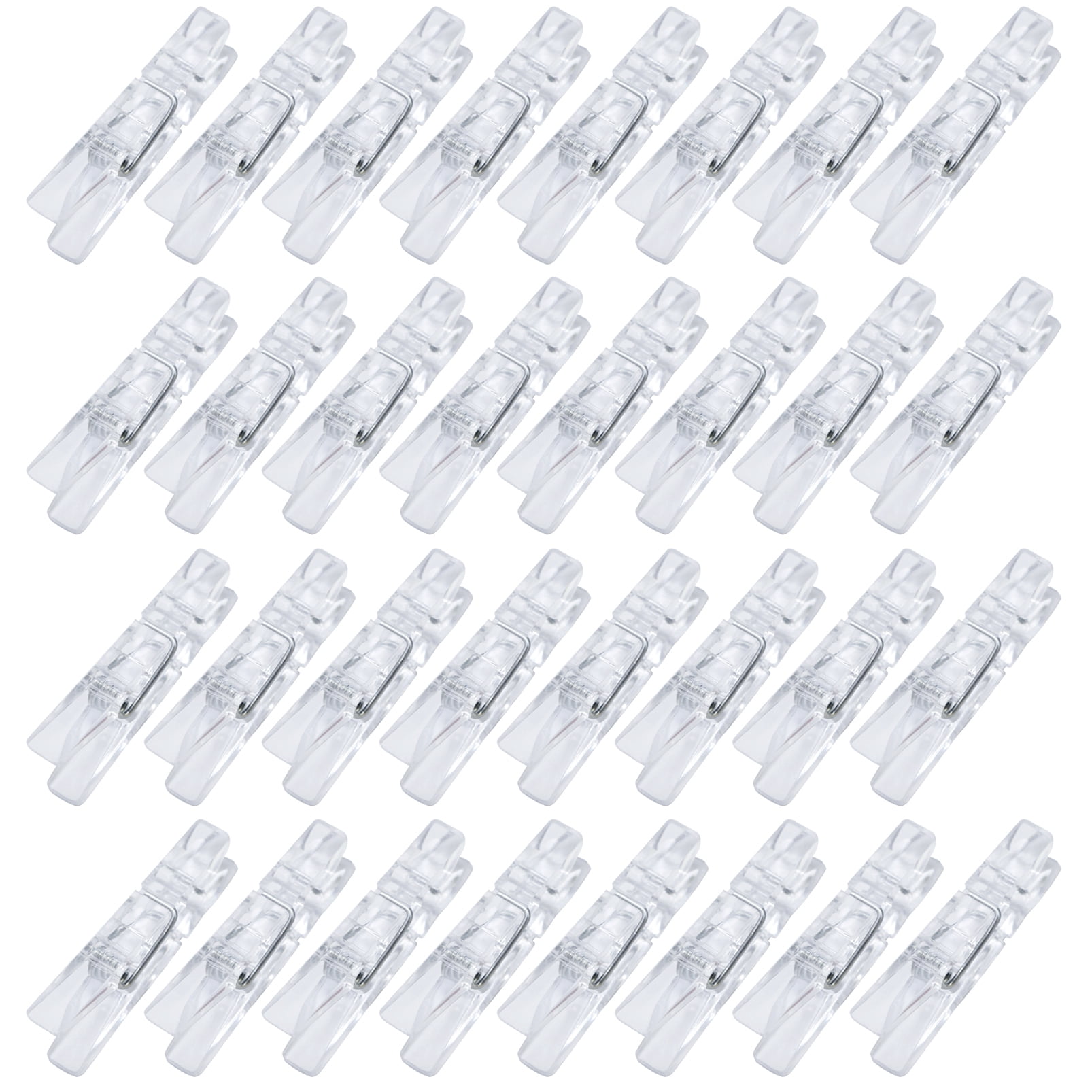 100pcs Transparent Mini Pegs Clips for Hanging Photos Card Paper Craft ...