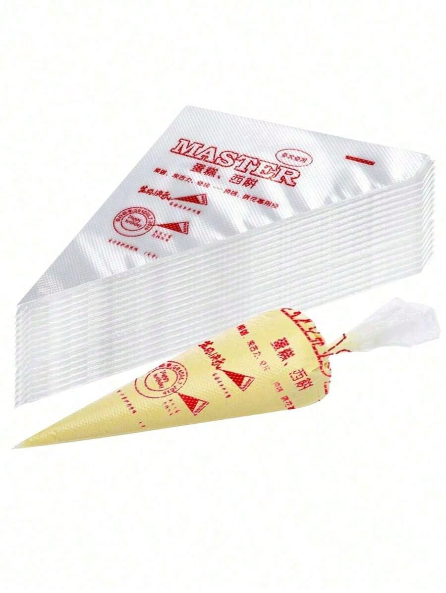100pcs Transparent Piping Bags, Disposable Pastry Bags, Cake Decoration ...