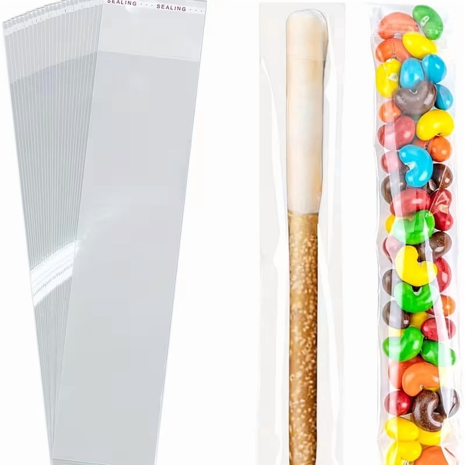 100pcs Transparent Self-Adhesive OPP Packaging Bags for Candy, Cookies ...