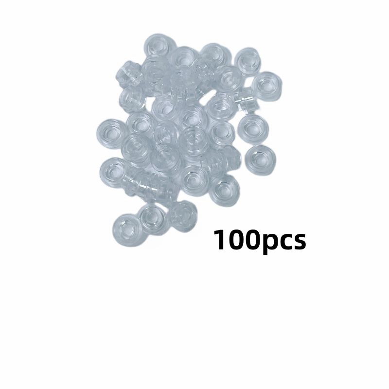 100pcs Transparent six Color Pixel Bricks Compatible MOC Building Block ...