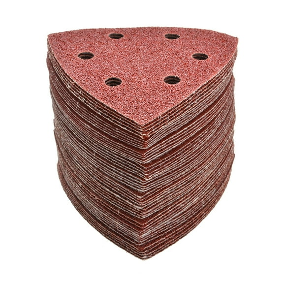 100pcs Triangular Sanding Disc 90mm Sander Hook and Loop Sandpaper ...