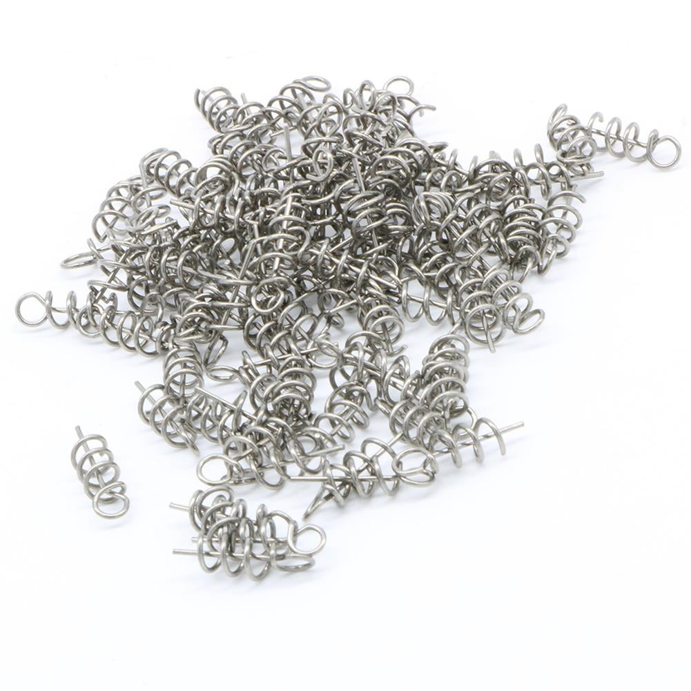 100pcs Twist Lock Fishing Hook Centering Pin for Soft Lure Bait Fishing ...