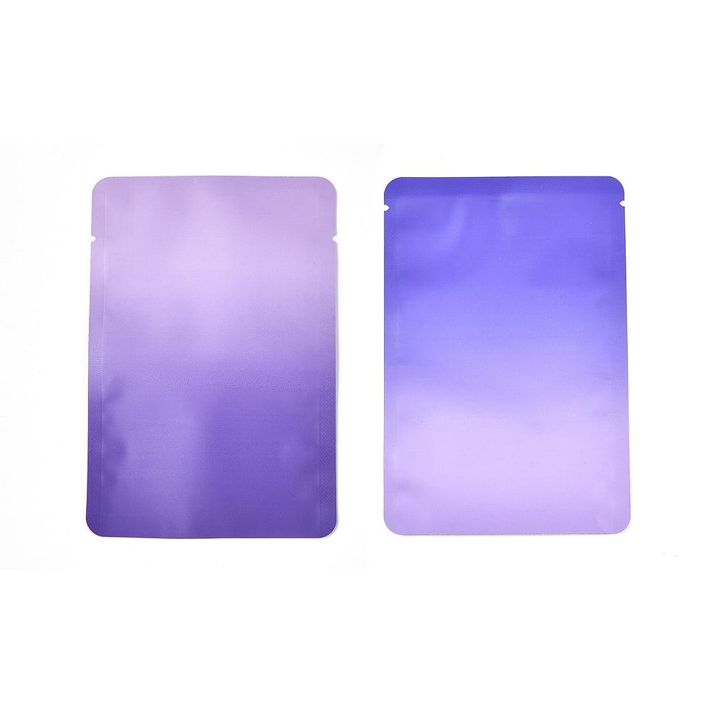 100pcs Two Tone Rectangle Plastic Zip Lock Gift Bags Resealable Bags ...
