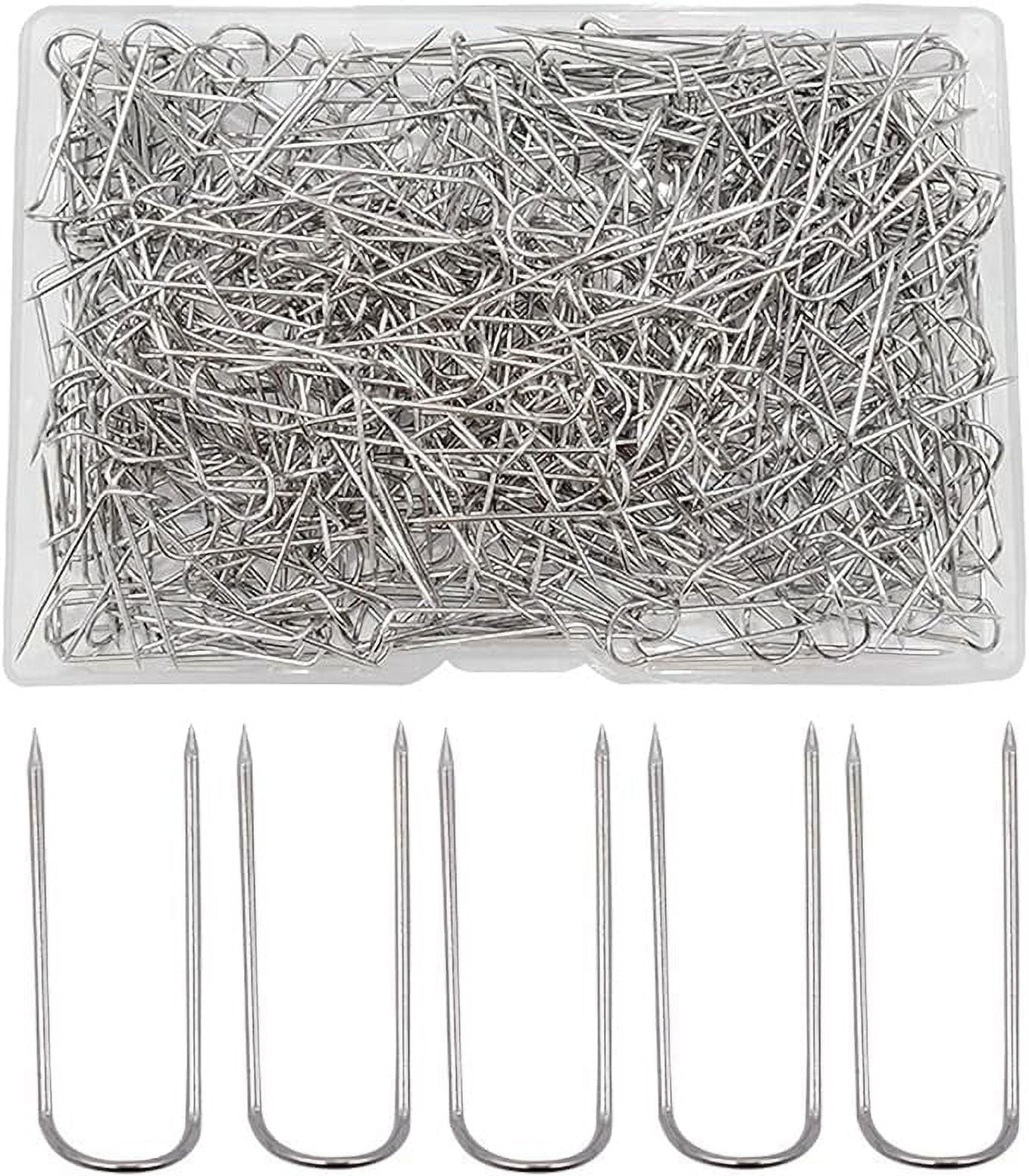 100pcs U Shaped Sewing Pins Stainless Steel U-pins Fork Pins Sewing U ...