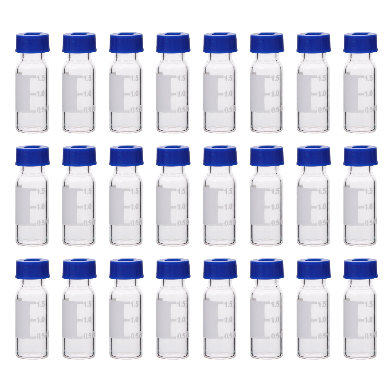 100pcs Useful Liquid Sampling Vials Sample Glass Bottles Screw-top ...