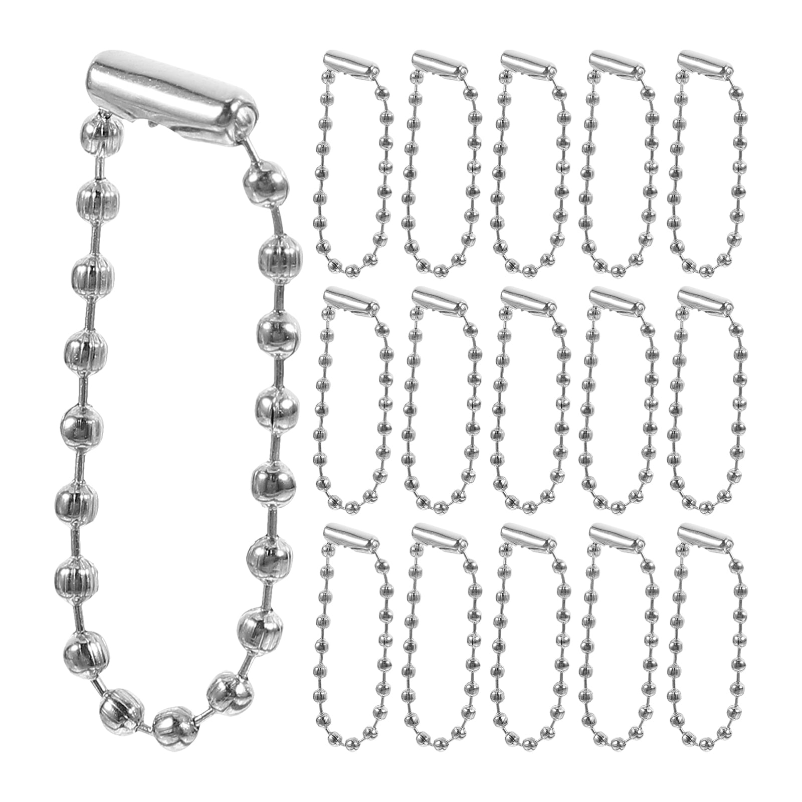 100pcs Versatile Ball Chains for DIY Keychain Beaded Craft Projects ...
