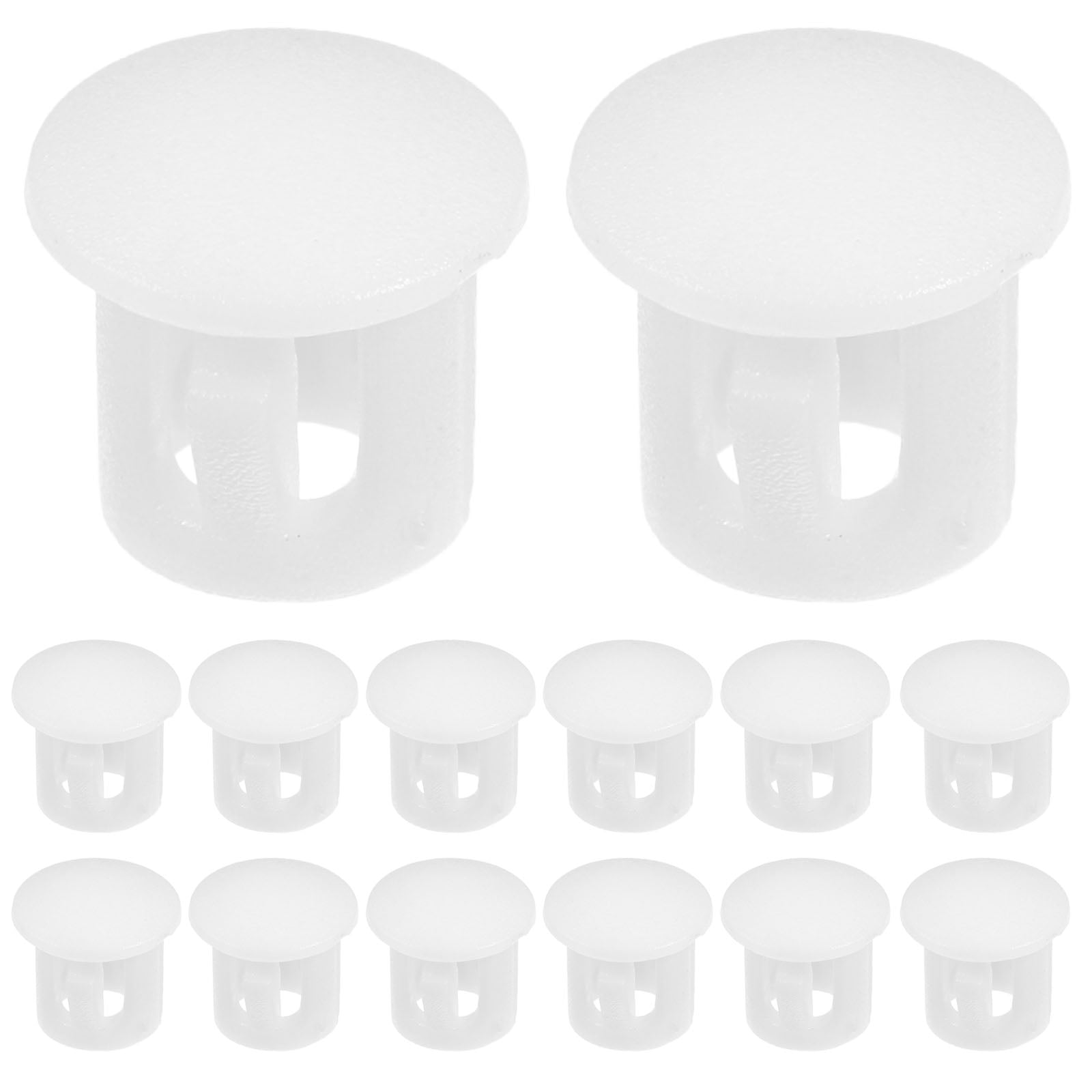 100pcs White Plastic Screw Hole Plugs Durable and Decorative Covers for ...