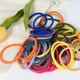 100pcs Womens Elastics Hair Tie, 4MM Black Ponytail Holders Hair Bands ...