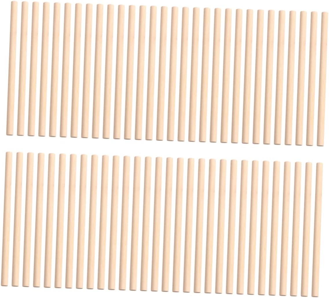 100pcs Wooden Craft Accessory Cake Dowels for Stacking Craft Sticks ...