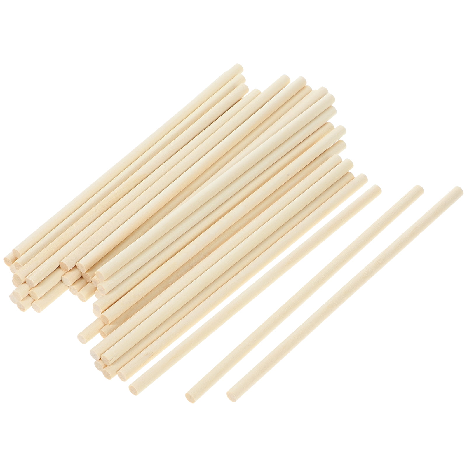 100pcs Wooden Popsicles Sticks Ice Cream Making Sticks Round Popsicles ...