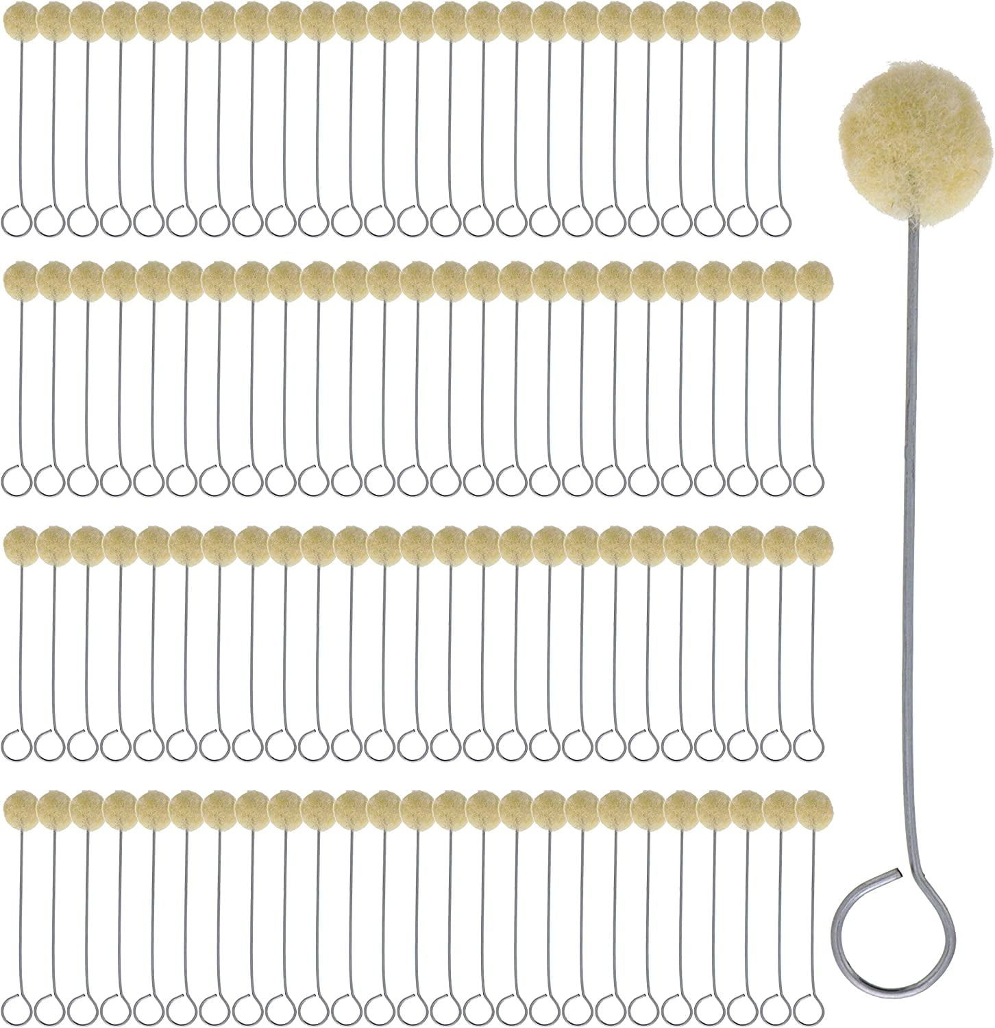 100pcs Wool Daubers Ball Brush - Applicator Tool for Leather Dye, Dying ...