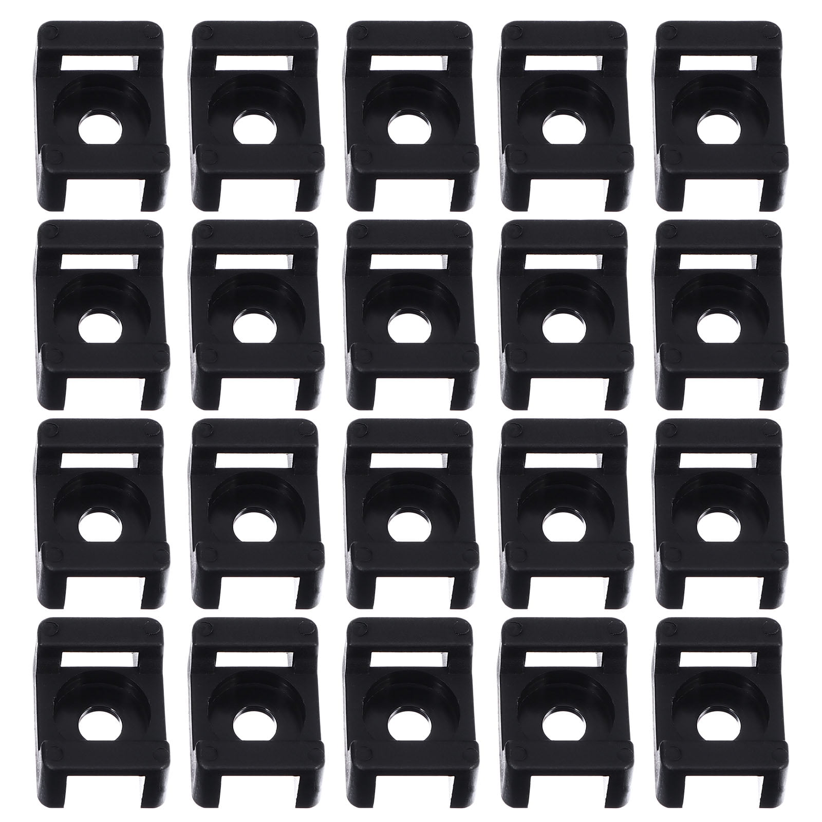 100pcs Zip Tie Holders Cable Tie Mounts Cable Management Base Cable Tie ...