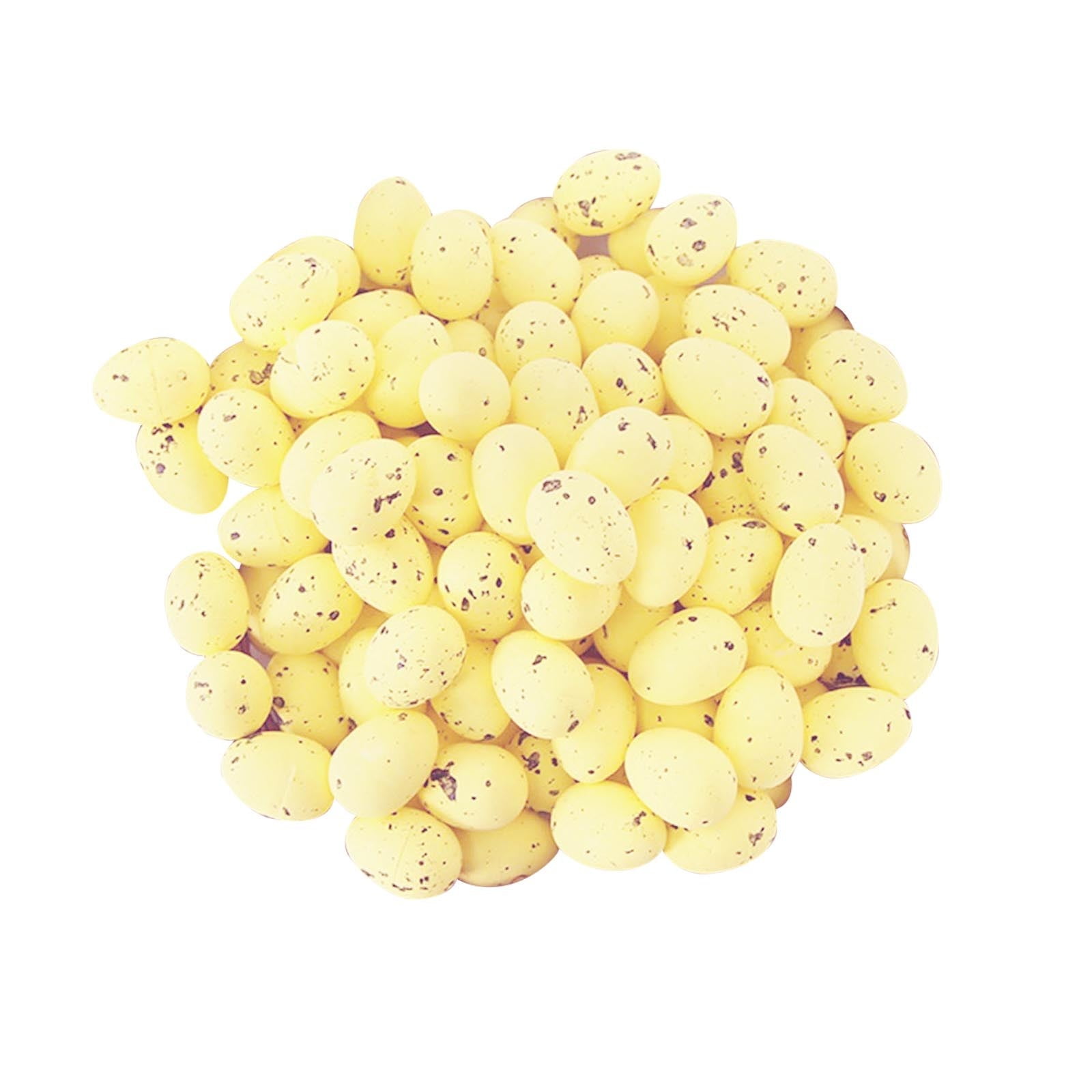 100pcs foam easter eggs fun speckled eggs decorations pastel speckled ...
