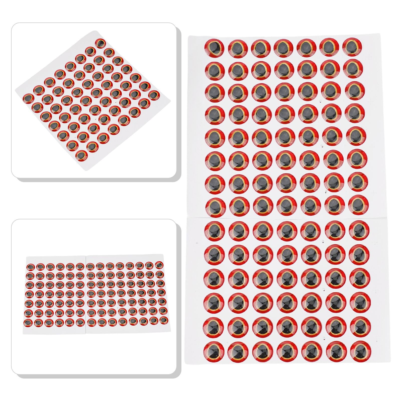 100pcs/lot Fishing Lure Eyes Fish Eye For Fly Tying 3D-Holographic ...